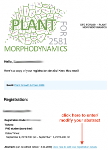 Abstract Submission - Plant Morphodynamics
